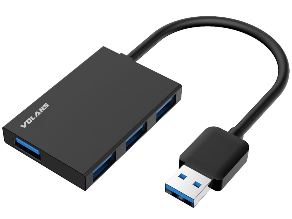 Volans Aluminium 4-Port USB 3.0 Hub (VL-HB04S) - HDD Docking Bays & USB ...