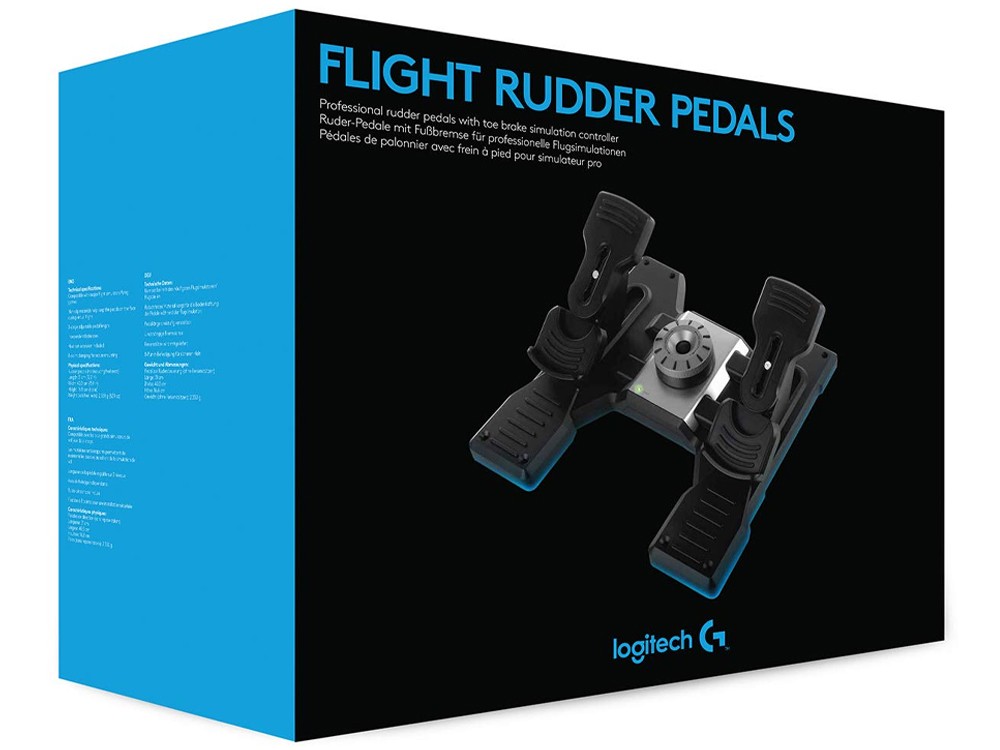 Logitech Gaming Flight Simulator Rudder Pedals (945-000024) - Gaming ...