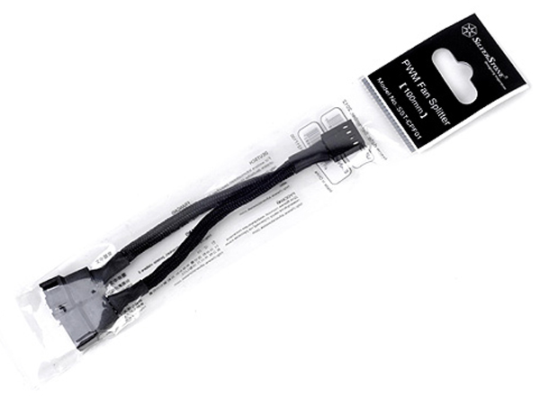 SilverStone 100mm CPF01 PWM Fan Splitter Cable - Black | Adapters | SST ...