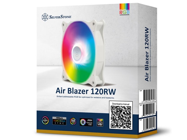 SilverStone Air Blazer 120R 120mm PWM Fan - White | Case Fans & LED ...