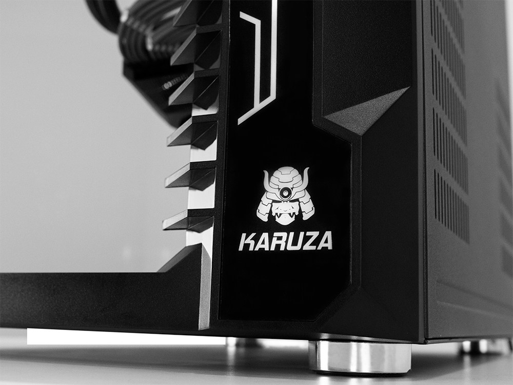 Karuza Elite Double TG Glasses with 4 RGB Fans Pandora ATX Gaming Case ...