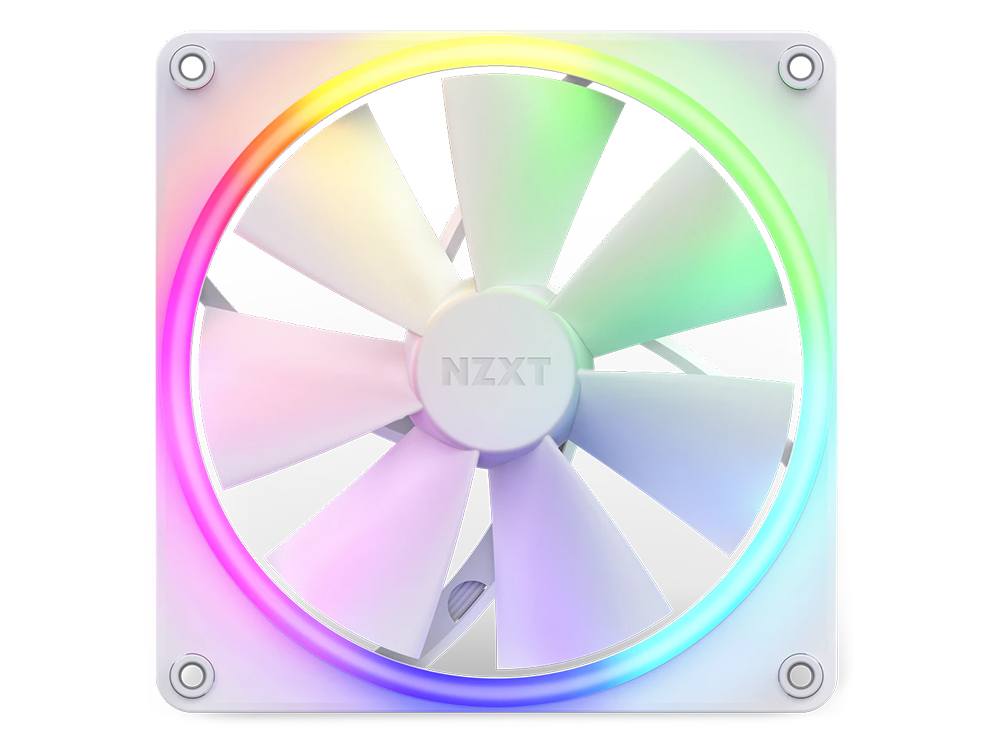 NZXT F140RGB 140mm RGB Fans - White | Case Fans & LED Lighting
