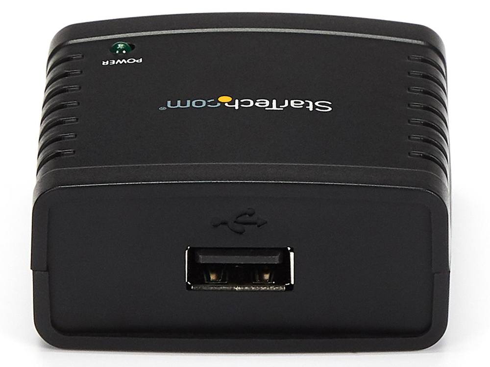 StarTech 10/100Mbps Ethernet to USB 2.0 Network LPR Print Server ...