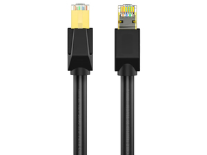 Cruxtec 1m CAT8 40GbE SF/FTP Triple Shielding Ethernet Cable - Black ...
