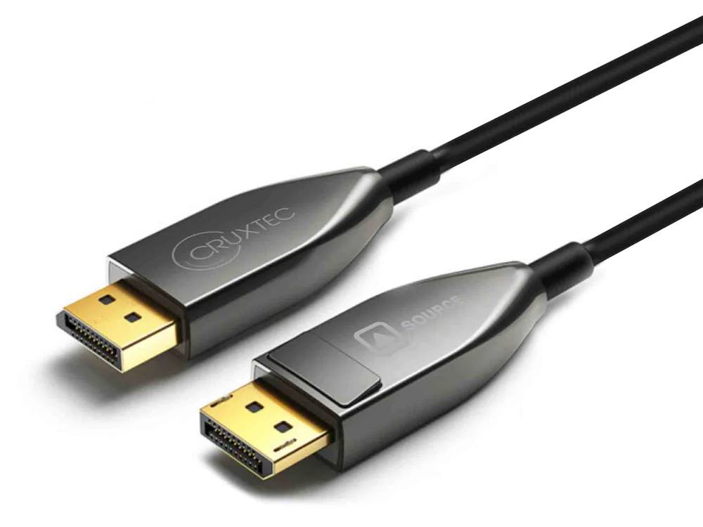 Cruxtec 10m DisplayPort 1.4 8K Active Optical Fiber Cable 32.4Gbps ...