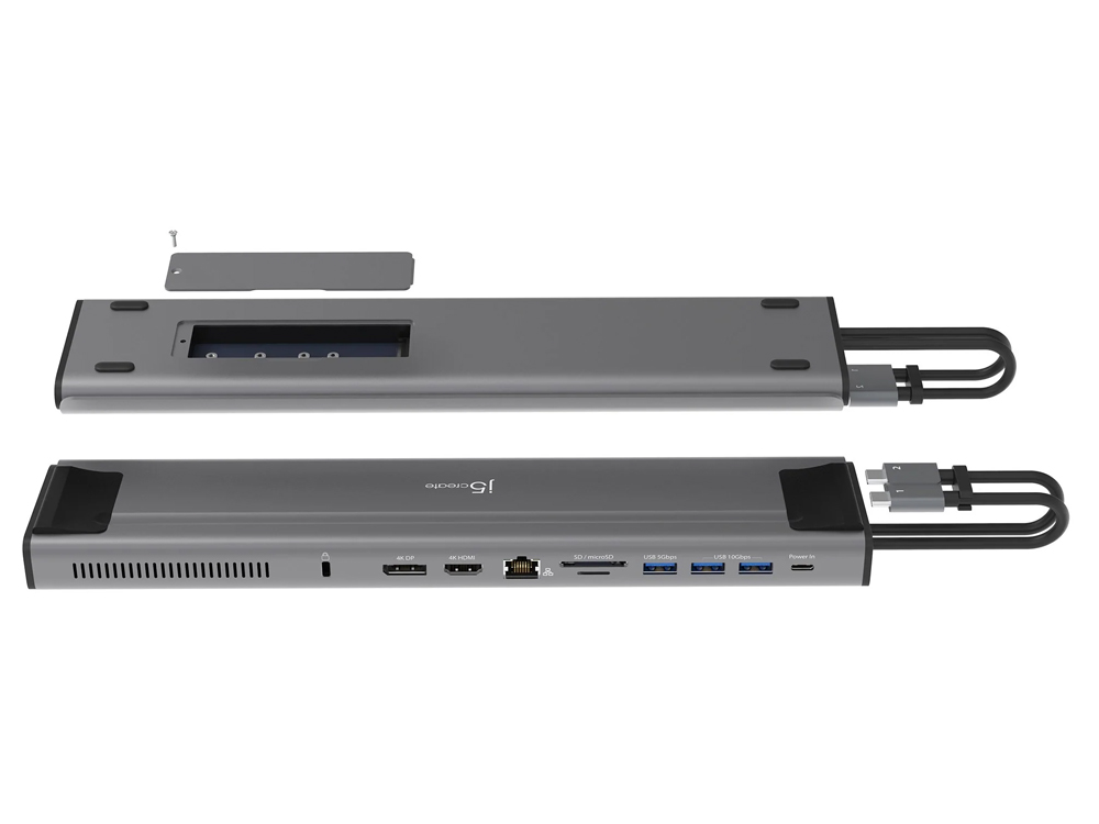 J5Create JCD552 M.2 NVMe USB-C Gen 2 Docking Station - High-Performance ...