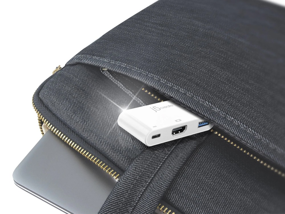 J5create JCA379 USB-C to HDMI & USB 3.0 Docking Station with Power ...