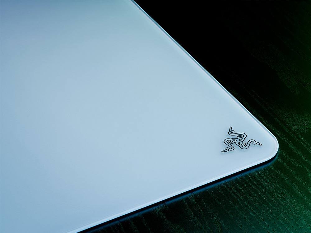 Razer Atlas Tempered Glass Gaming Mouse Mat White | Razer Mousepads ...