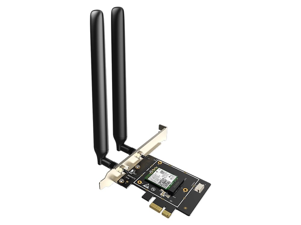 Tenda E33 AX5400 Tri-band Gigabit Wi-Fi 6E PCI-E Adapter - Network Adapters