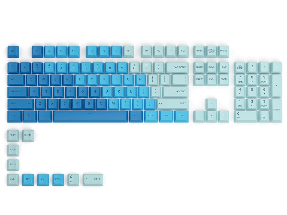 Glorious Cherry Profile PBT Keycaps (115 Keys) - Ocean | Keyboard ...