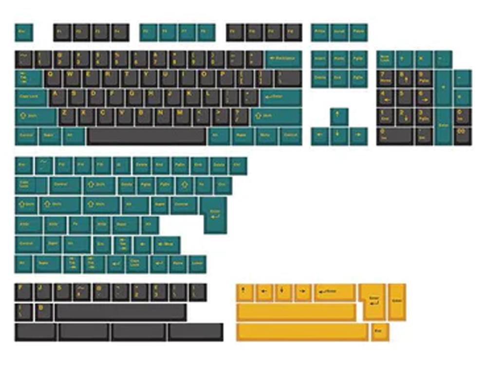 Akko Marrs Green Keycap Set (184-Key) - Premium Keyboard Accessories ...