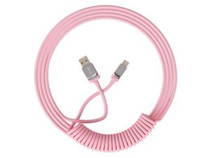 Akko Keyboard Coiled Cable Pink | Keyboard Accessories | 6925758615266