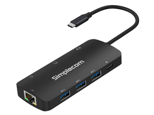 Simplecom CHT580 USB-C SuperSpeed 8-in-1 Multiport Hub Adapter HDMI 2.0 ...