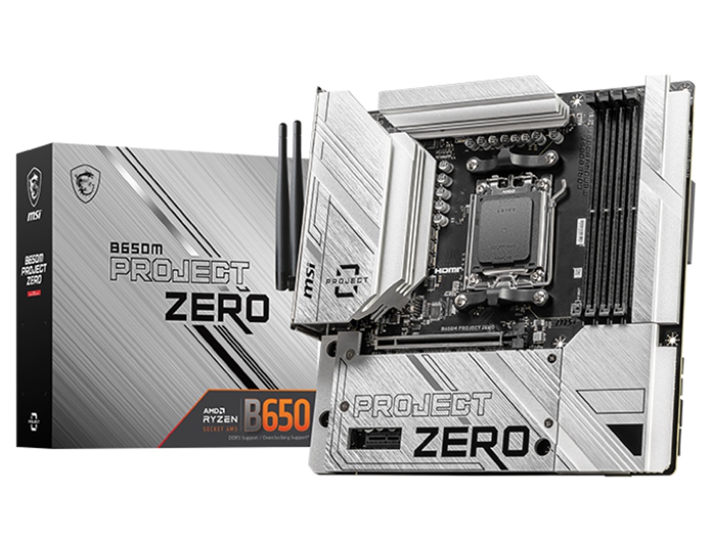 MSI B650M PROJECT ZERO AM5 Back-Connect mATX Motherboard | Fast ...