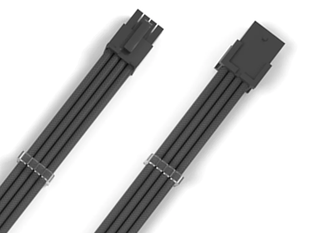 Cruxtec 30cm EPS 8Pin Female to 8Pin Male Extension Cable - Black ...