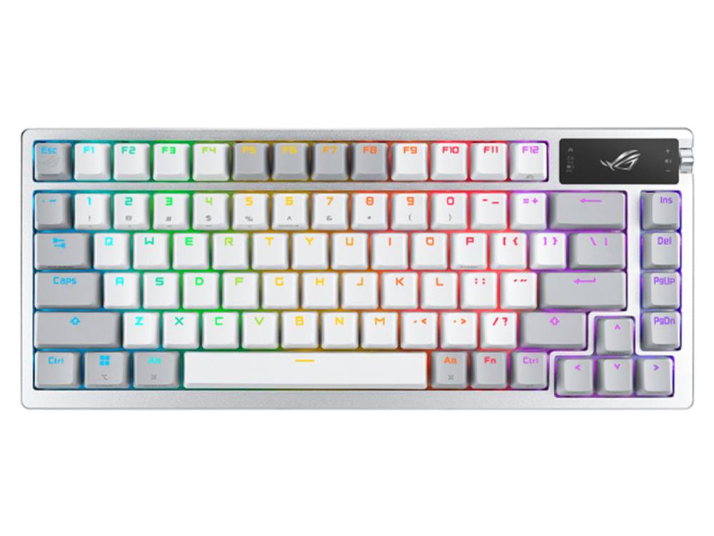 Asus ROG Azoth Wireless Snow Switch Gaming Keyboard - Moonlight White ...