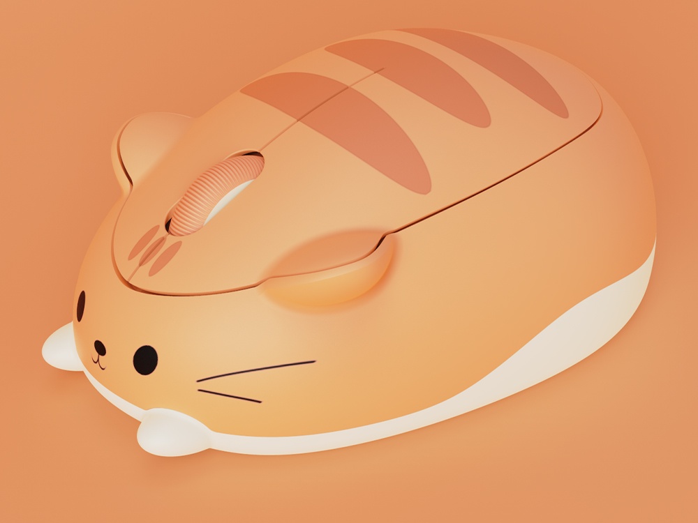 Akko Cat theme Wireless Mouse - Orange Kate | Fast Delivery Australia Wide