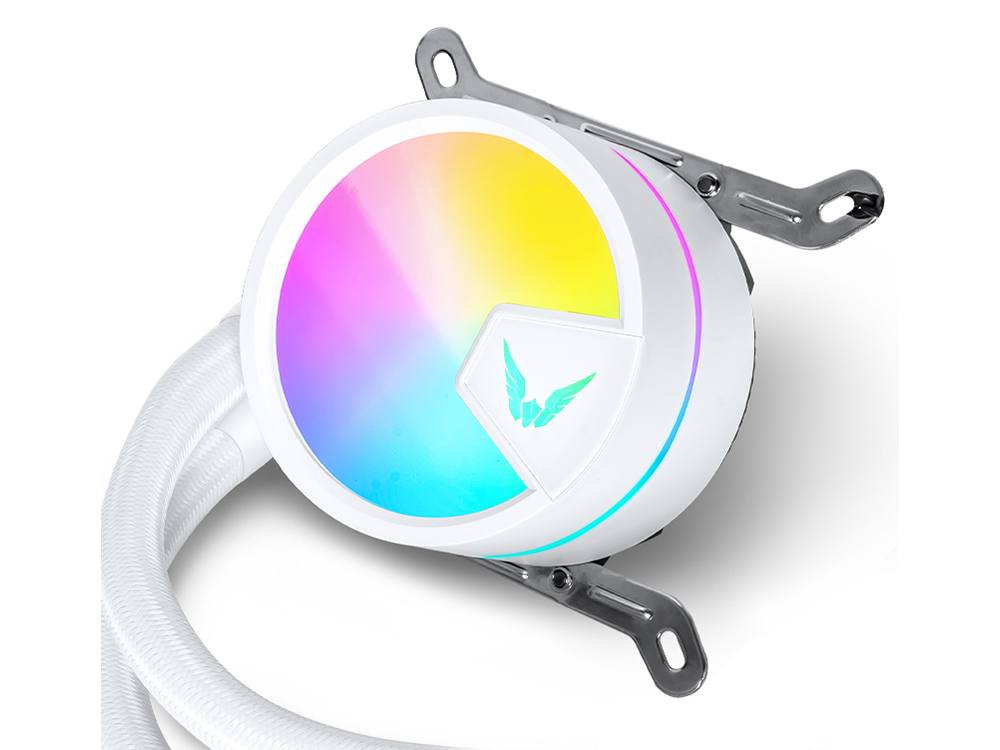 Valkyrie A240 240mm AIO Liquid Cooling with 2x 120mm A-RGB Fans - White ...