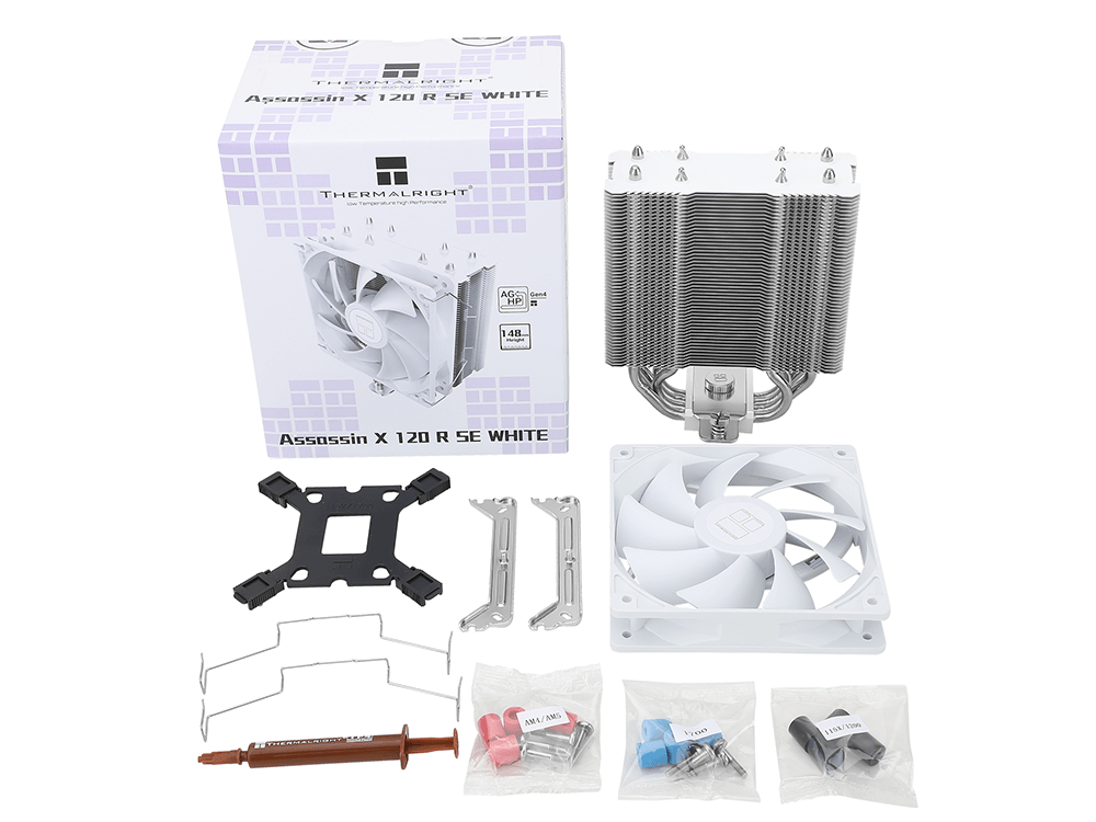 Thermalright Assassin X120 Refined SE CPU Air Cooler - White | Best CPU Coolers