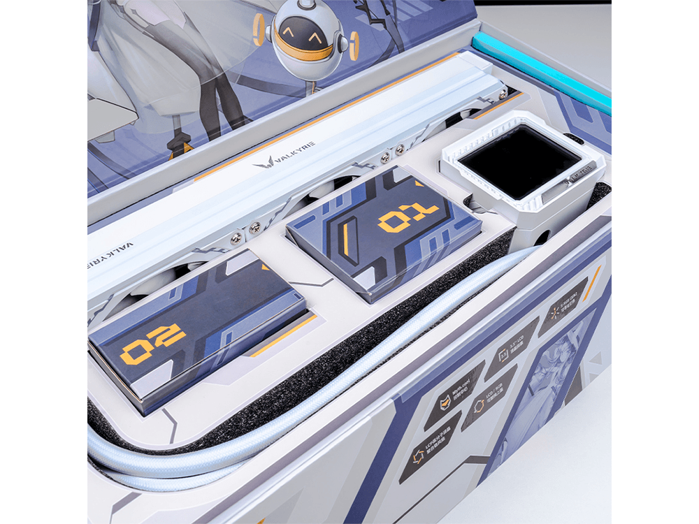 Valkyrie V360-Merlin 360mm Liquid CPU Cooler - White | Fast Delivery