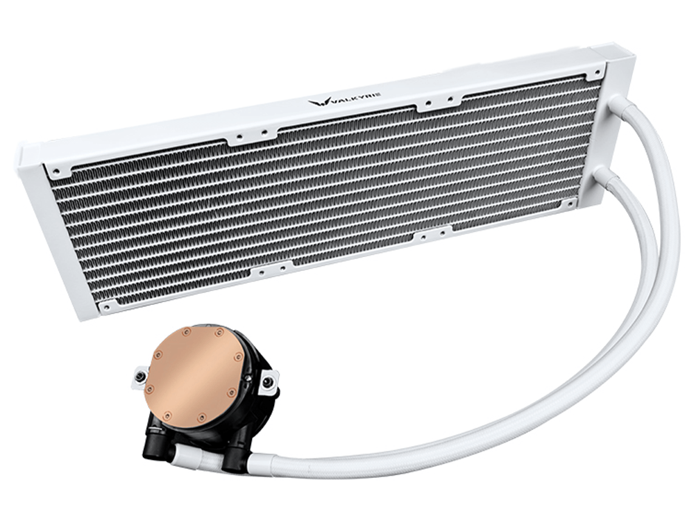 Valkyrie V360 360mm 2.1" LCD Liquid CPU Cooler - White | Fast Delivery