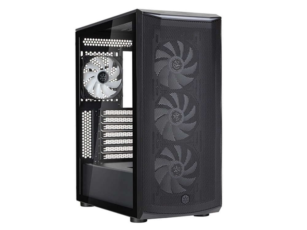 SilverStone FARA 512Z V2 Tempered Glass ATX Mid-Tower Case - Black ...