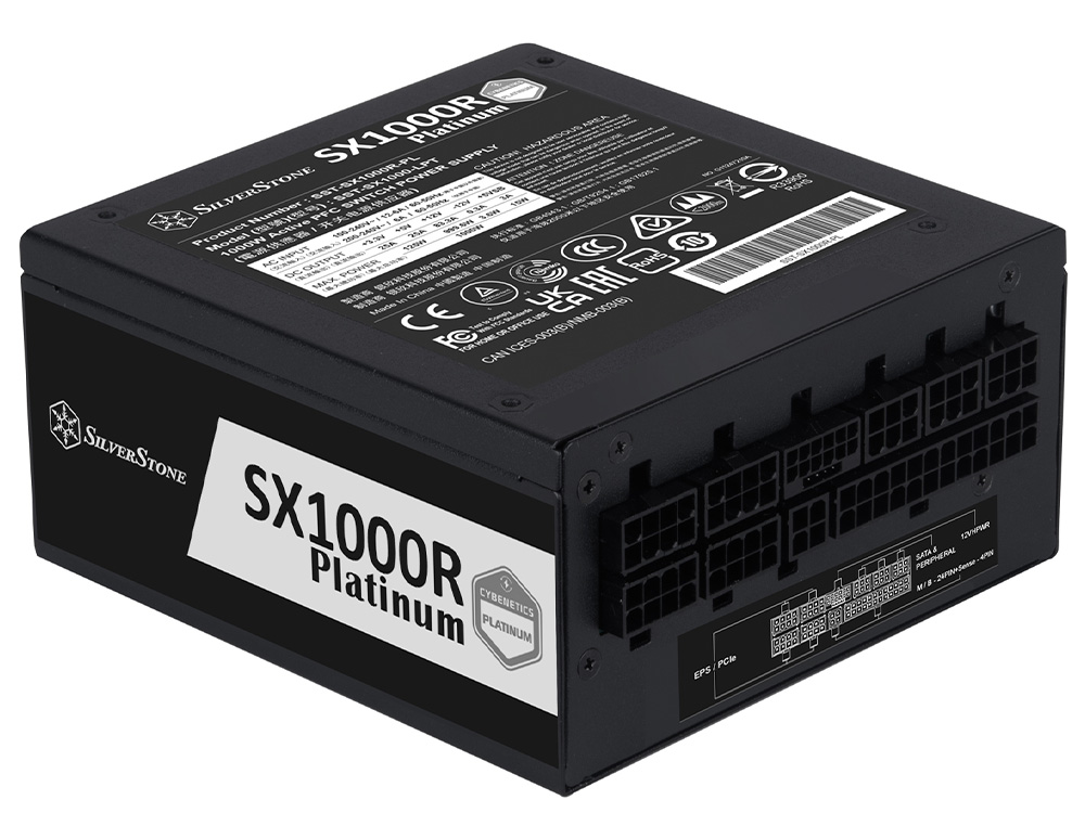 SilverStone SX1000R Platinum 1000W SFX12V 4.0 PCIe 5.0 Fully Modular ...