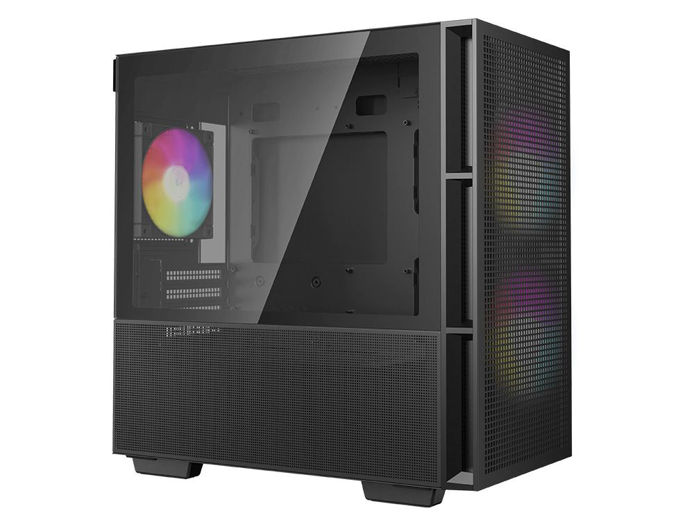 Deepcool CH360 Tempered Glass mATX Case - Black | Computer Cases