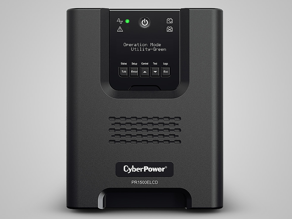 CyberPower 1500 VA 1350 Watts LCD Smart App UPS Systems | Surge ...