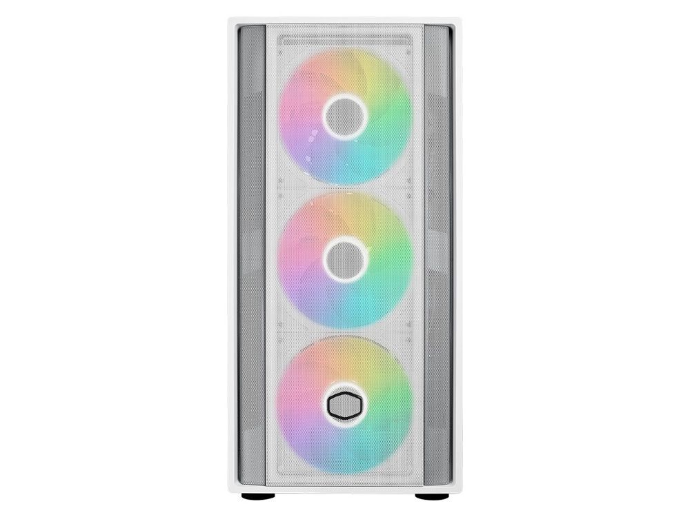 Cooler Master MasterBox 600 Tempered Glass Mid-Tower Case - White ...