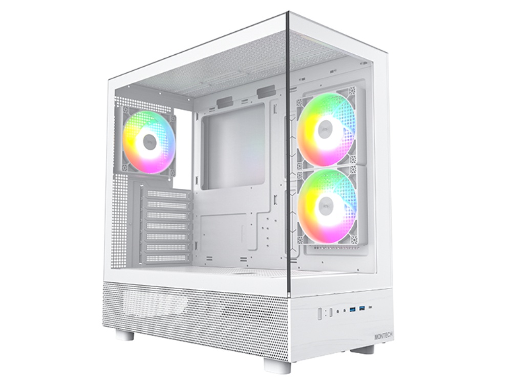 Montech XR ATX Mid-Tower Case - White [XR (W)]