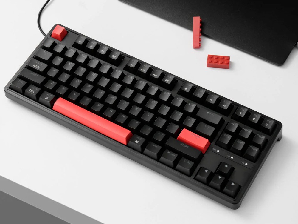 Keychron C3 Pro QMK/VIA Red Backlight Brown Switch Mechanical Keyboard ...