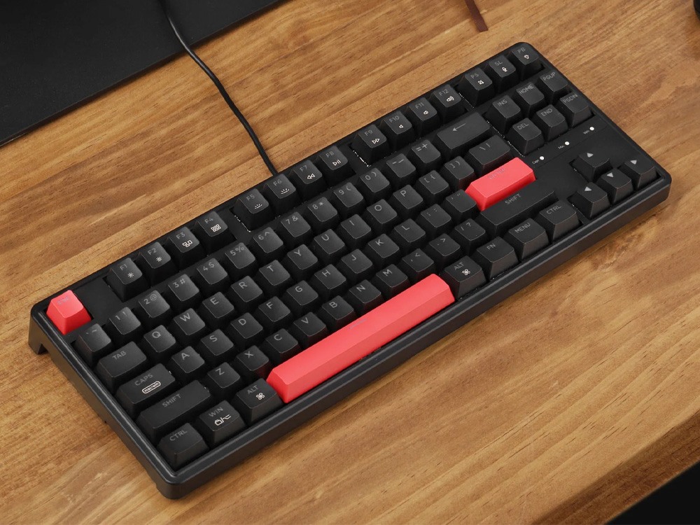 Keychron C3 Pro QMK/VIA Red Backlight Brown Switch Mechanical Keyboard ...