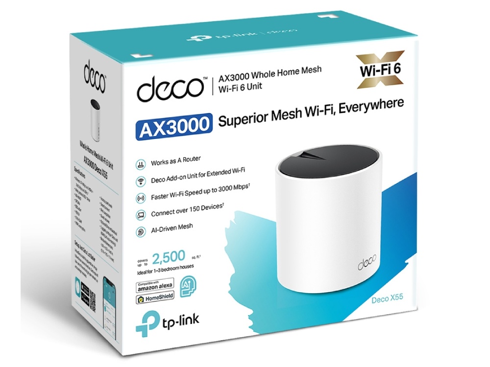 TP-Link Deco X55 AX3000 Whole Home Mesh Wi-Fi 6 System (1-Pack) [Deco ...