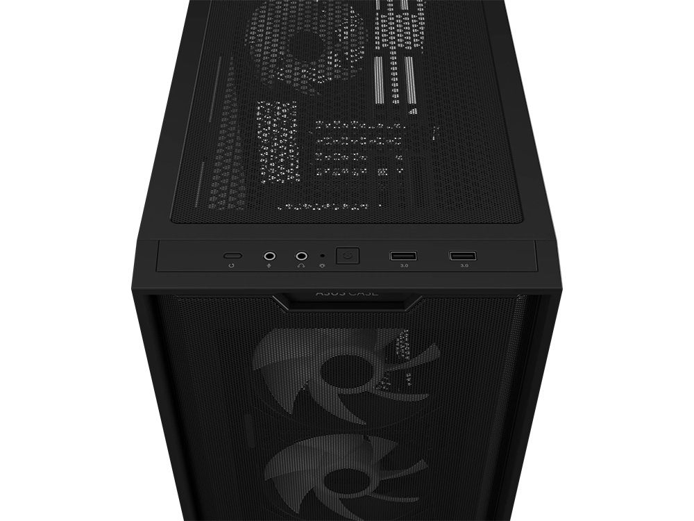 Asus A21 Plus Mesh Front Micro-ATX Case - Black [A21 PLUS ASUS CASE BLK]