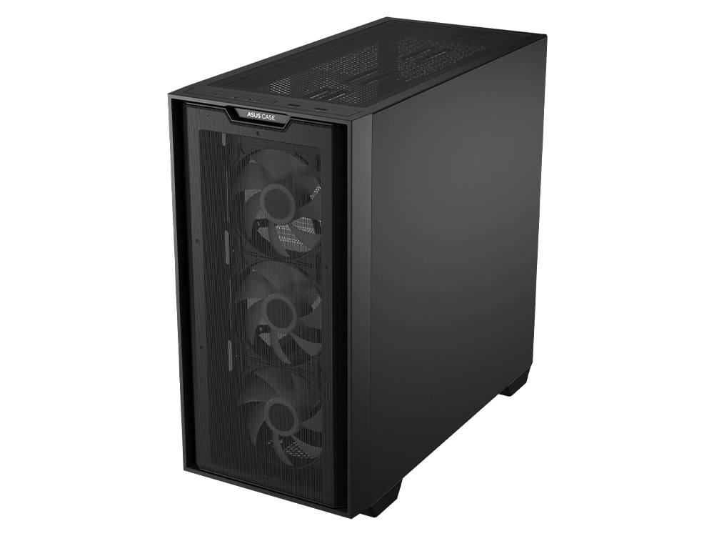 Asus A21 Plus Mesh Front Micro-ATX Case - Black [A21 PLUS ASUS CASE BLK]
