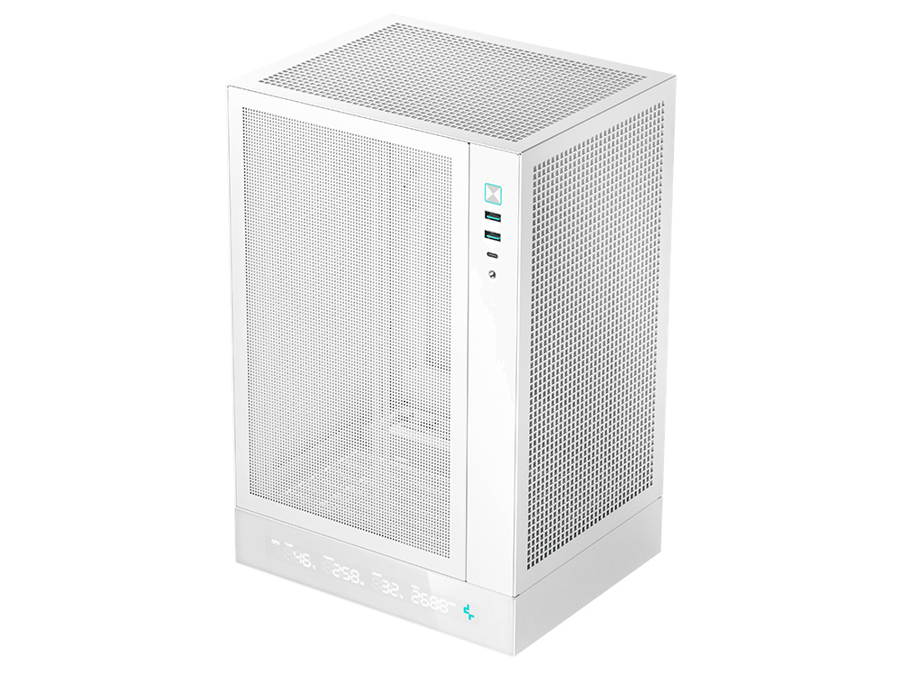Deepcool CH170 DIGITAL WH Vertical Mini-ITX Case - White [R-CH170 ...