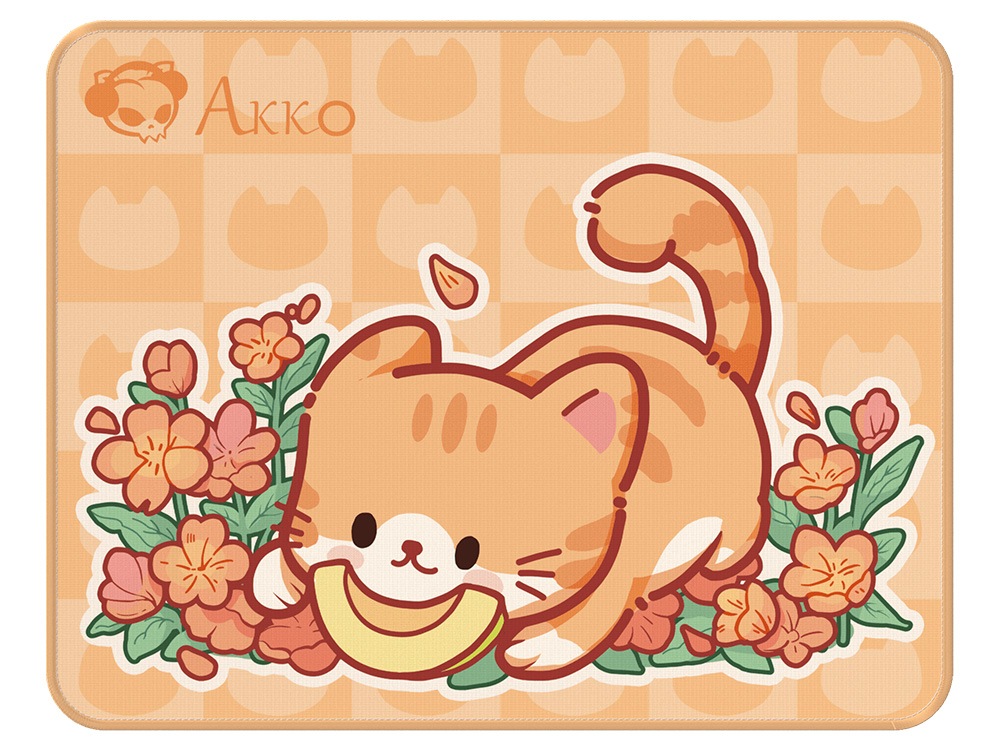 Akko Cat Theme Mouse Pad - Orange KATE (360x280mm) [6925758629836]