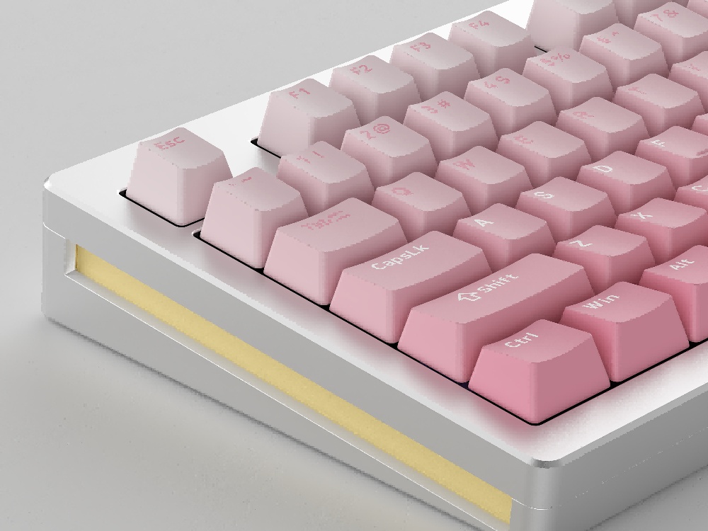 Akko MonsGeek M3W Ice Cream Pink Switch Keyboard - Silver [6975351383710]