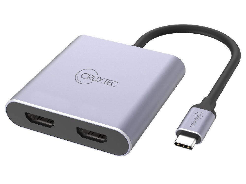 Cruxtec USB-C to Dual HDMI 4K Adapter [CT2H-4K-SG]