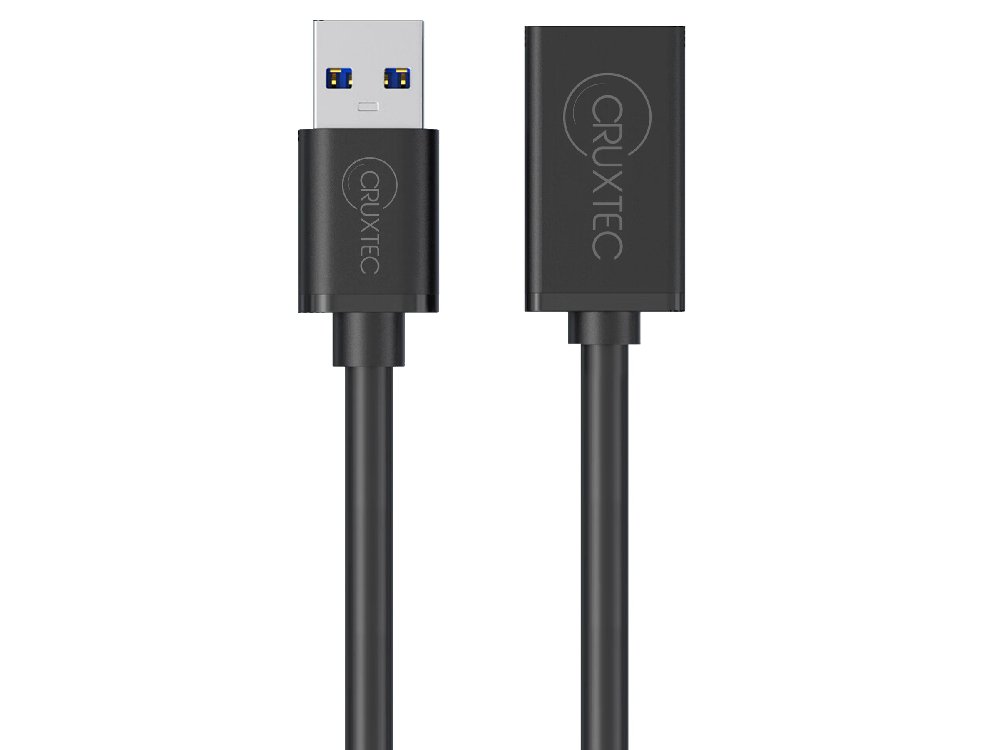 Cruxtec 5m USB-A Male to USB-A Female Extension Cable [ATAF-5G-5MBK]