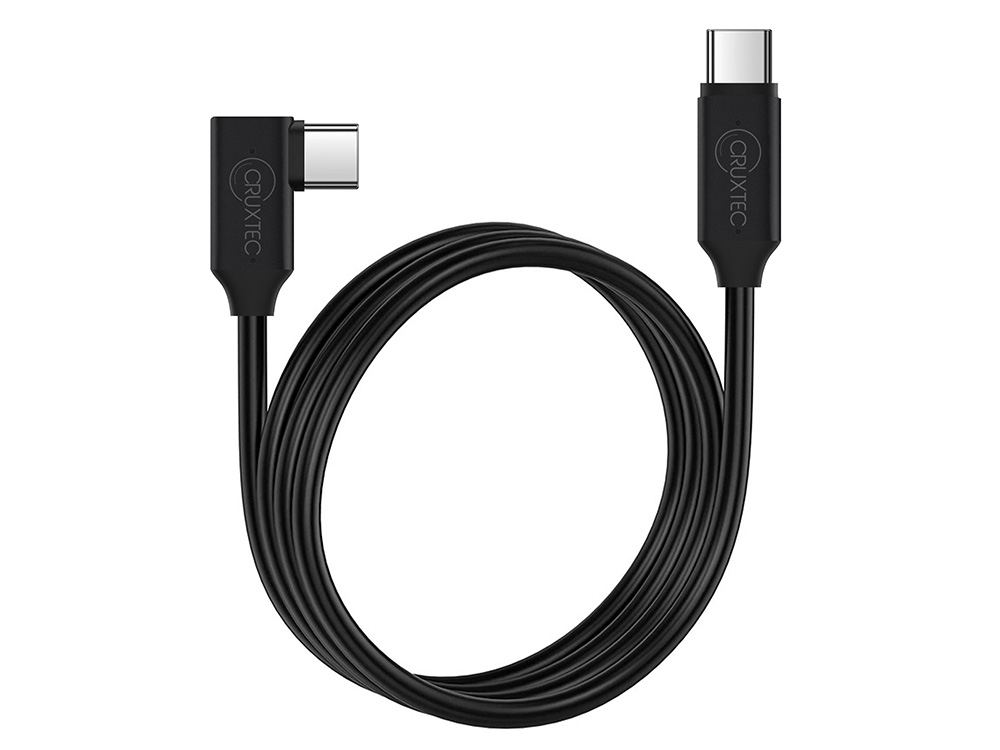 Cruxtec VSC 5m Optical Fiber USB-C to USB-C 90° Angle VR Cable [VSC-05-BK]