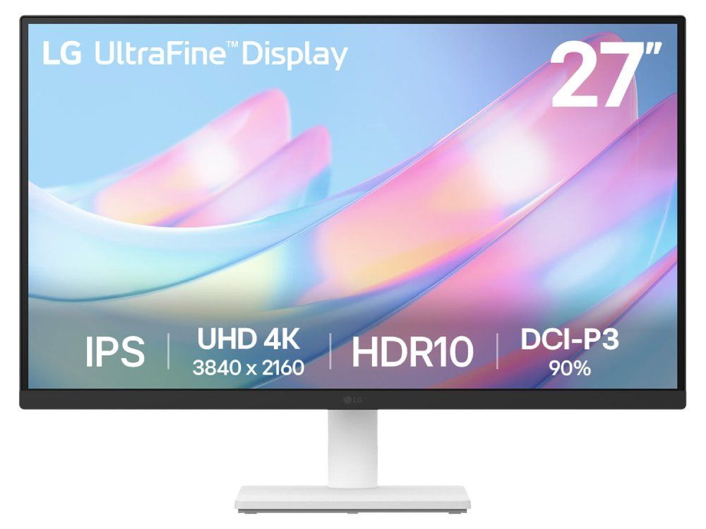 LG UltraFine 27US500-W 27” UHD 4K IPS HDR10 Borderless Design Monitor ...