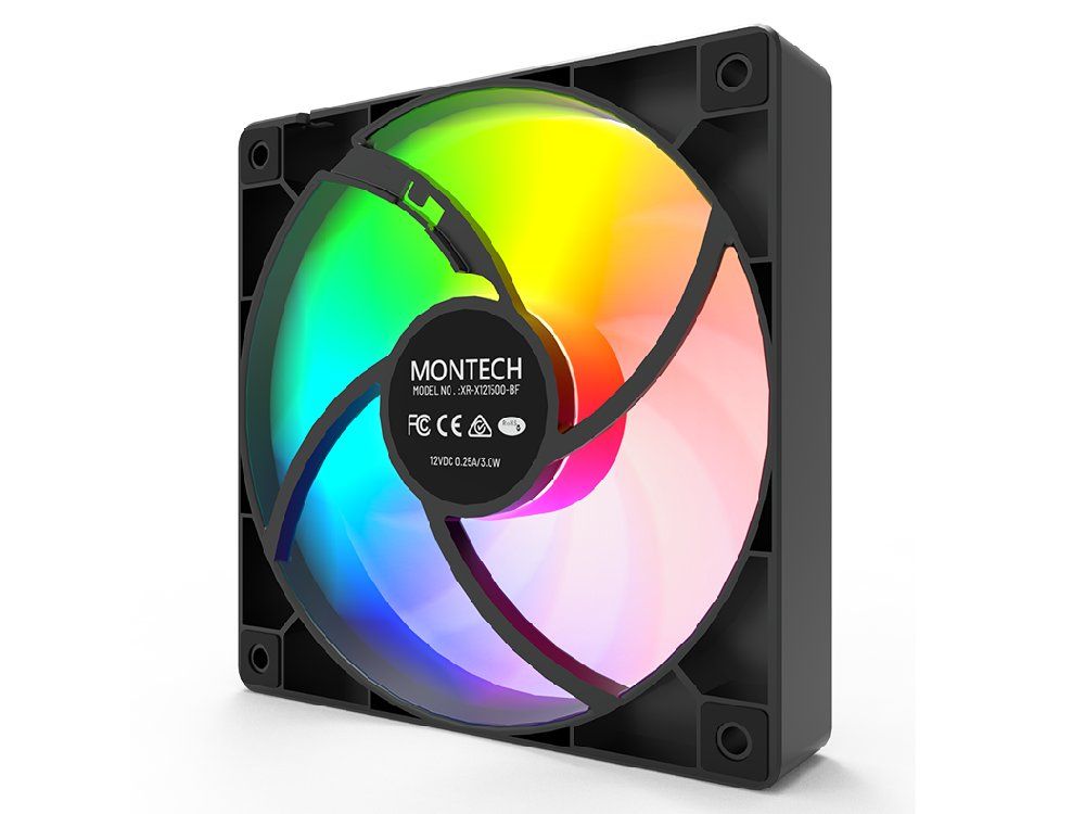 Montech GF120 ARGB 120mm PWM Fan - Black [GF120 ARGB PWM B]