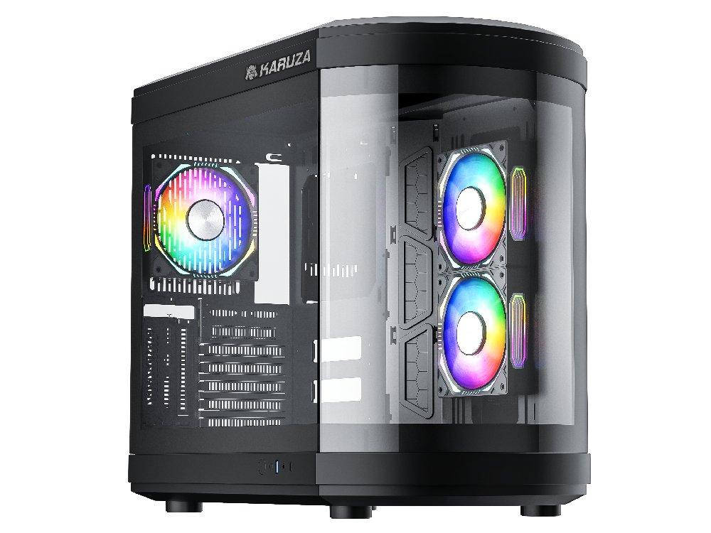 Karuza WJ Pro Mid-Tower ATX Gaming Case - Black [STC-WJ-PRO-BB]