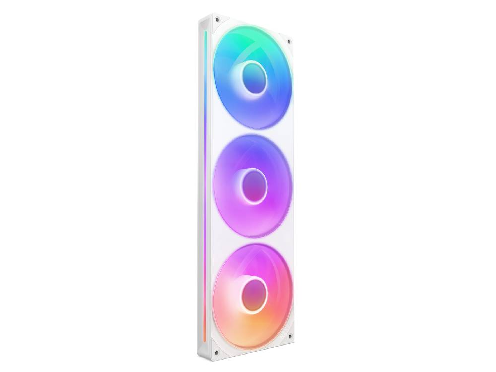 NZXT F360 RGB Core 360mm Single-Frame RGB 3 PWM Fans - White [RF-U36HF-W1]