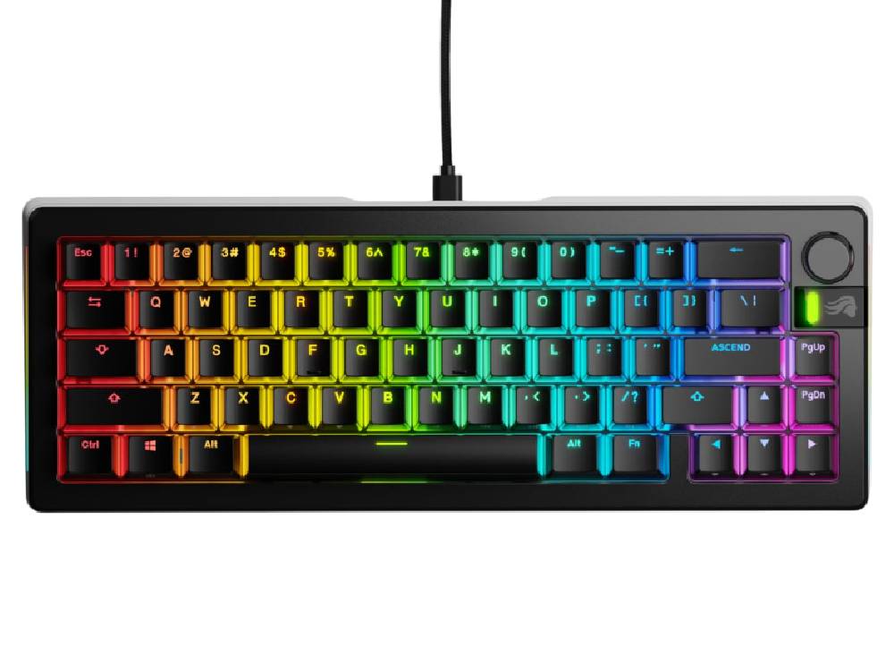 Glorious GMMK 3 PRO 65% Pre-Built Wired Fox Switch Mechanical Keyboard ...