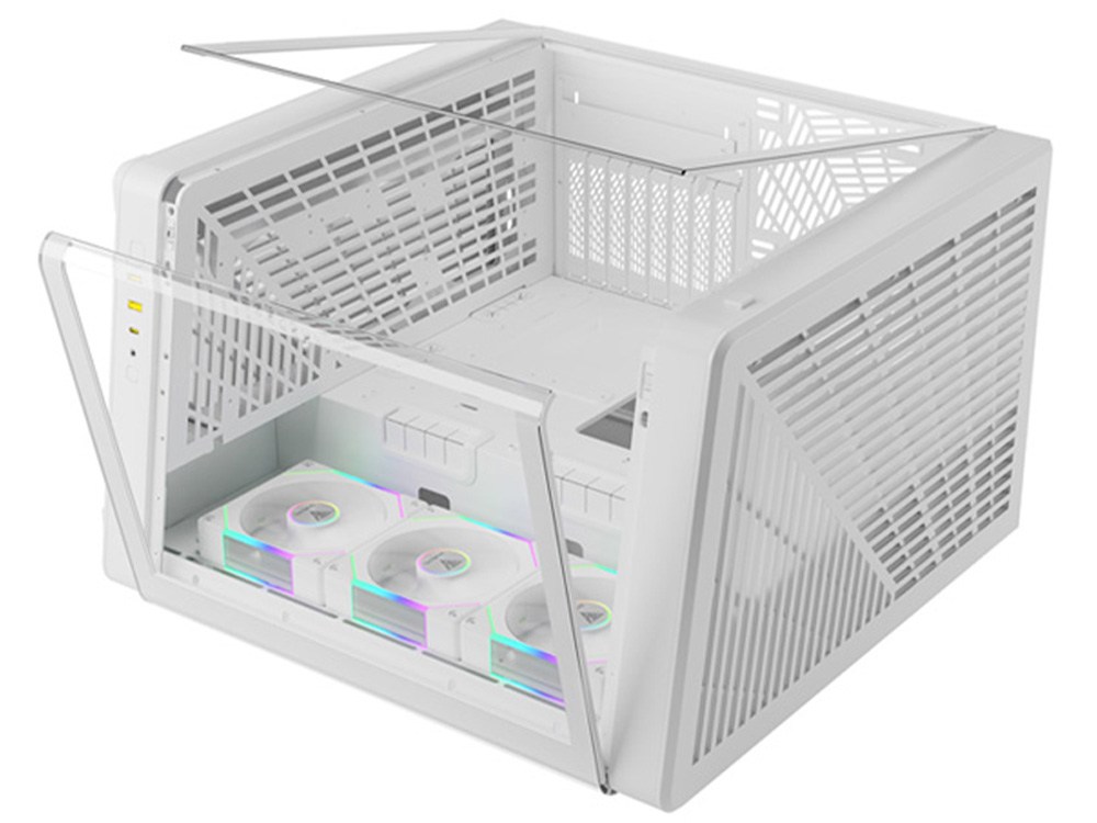 Gamdias Neso P1 Pro Tempered Glass Full-Tower Case - White [CASENESOP1PWH]