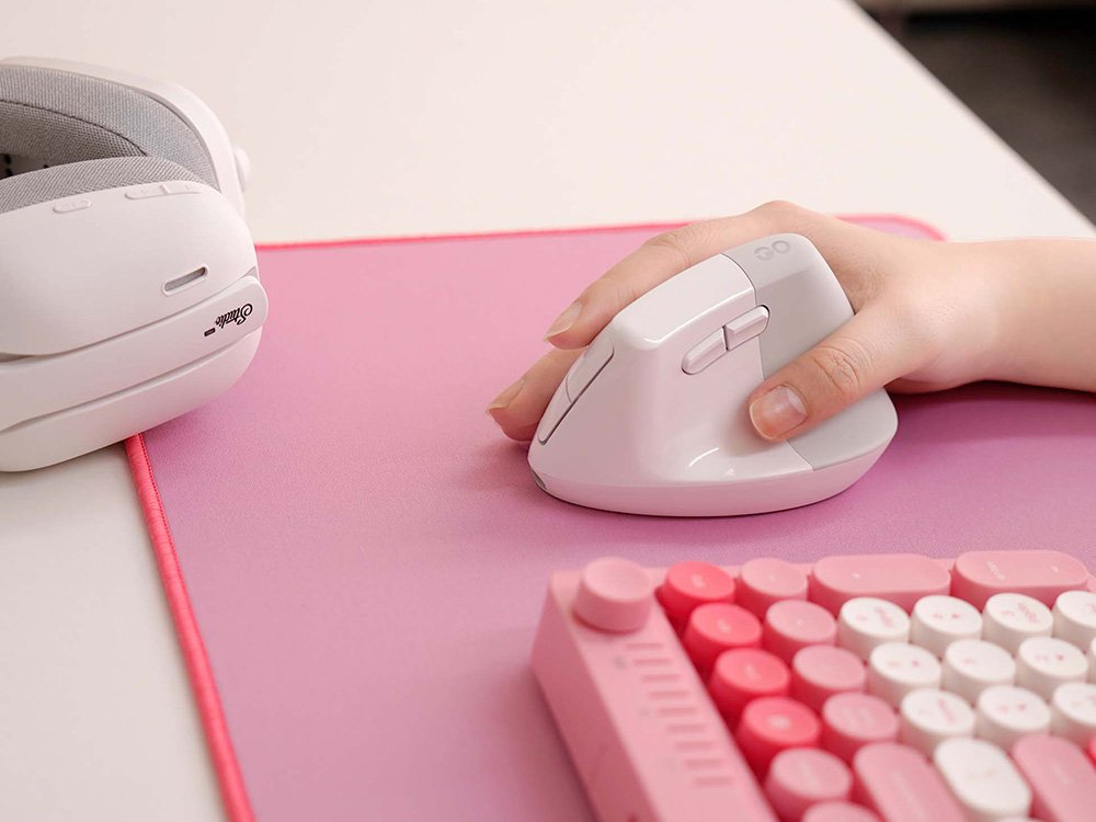 Fantech Go Comfy W195R Wireless Vertical Ergonomic Mouse - White ...