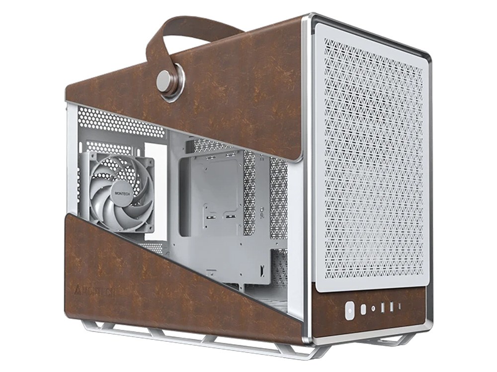 Montech Heritage Pro Leather & Metal Micro-ATX Case - White [Heritage ...